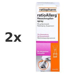 ratiopharm 2x Ratioallerg Heuschnupfenspray 10 ml
