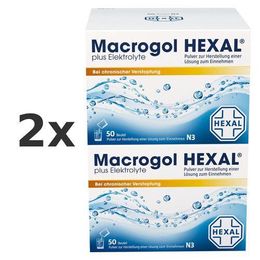 HEXAL&reg; 2x Macrogol HEXAL plus Elektrolyte Set 100x13,8 g