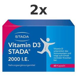 2x Vitamin D3 STADA 2000 I.E. Kapseln 60 St