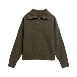 Barbour Troyer Lavensdale Half Zip Olive (Gr&ouml;&szlig;e: 14)