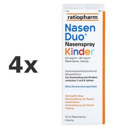 ratiopharm NasenDuo Nasenspray Kinder (4x10 ml) 40 ml