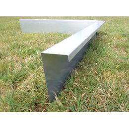 10er Set Schneckenzaun aus verzinktem Stahlblech 25cm hoch 10m lang | Schneckenblech | Schneckenschutz | Schneckenabwehr