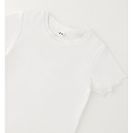IDO M&auml;dchen T-Shirt "GIRL SUMMER T-SHIRT"optical wei&szlig;, Gr. 128, 95% Baumwolle, 5% Elasthan, Shirts