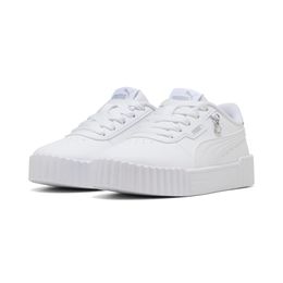 Puma M&auml;dchen Sneaker "CARINA 30 CHARM PS", Gr. 32Puma wei&szlig;, Puma silber, Synthetik, Schuhe