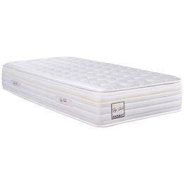 Livetastic Taschenfederkernmatratze, Wei&szlig;, Textil, H3, F&uuml;llung: Polyester, 100x210 cm, Oeko-Tex&reg; Standard 100, atmungsaktiv, Ober- und Unterseite versteppt, Tragegriffe, Sitzkantenverst&auml;rkung, N&auml;sseschutz, antibakteriell, orthop&auml;dische Matratze, Schlafzimmer, Matratzen Shop, Matratzen, Taschenfederkernmatratzen