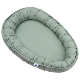 Julius Z&ouml;llner Julius Z&ouml;llner Kuschelnest Musselin, Salbeigr&uuml;n, 55x10x80 cm, Schlafen, Babybett-Ausstattung, Babynestchen, Kuschelnest f&uuml;r Babys