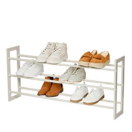 Love IT Store IT Schuhregal Loft, Greige, Holz, Metall, 17x45.5x54.5-99 cm, erweiterbar, Garderobe, Schuhaufbewahrung, Schuhregale