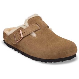 Birkenstock Boston Shearling Sandalen Herren - Gr&ouml;&szlig;e 45 - braun