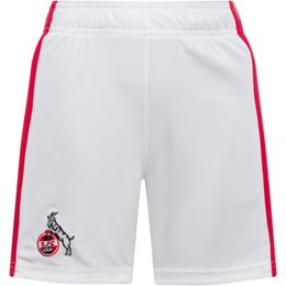 Adidas 1. FC K&ouml;ln 26-27 Heim Fu&szlig;ballshorts Kinder - Gr&ouml;&szlig;e 128 - wei&szlig;