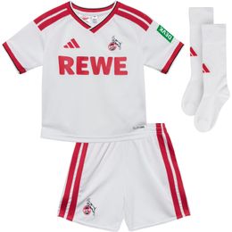 Adidas 1. FC K&ouml;ln 26-27 Heim Mini Teamtrikot Kinder - Gr&ouml;&szlig;e 104 - wei&szlig;