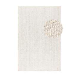 Hanse Home Juteteppich Boucl&eacute;, Wei&szlig;, Textil, Uni, rechteckig, 120x170 cm, Oeko-Tex&reg; Standard 100, f&uuml;r Fu&szlig;bodenheizung geeignet, in verschiedenen Gr&ouml;&szlig;en erh&auml;ltlich, pflegeleicht, strapazierf&auml;hig, Teppiche & B&ouml;den, Teppiche, Naturteppiche