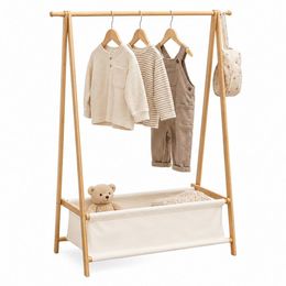 Relaxdays Kleiderst&auml;nder, Mehrfarbig, Holz, Textil, 86x106x36 cm, Garderobe, Garderobenst&auml;nder