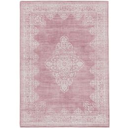 KUNSTLOFT Teppich, Pink, Textil, Orientalisch, Rechteckig, 120x1 cm, Gots, waschbar, Teppiche & B&ouml;den, Teppiche
