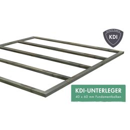 Karibu Blockbohlenhaus 'Rieneck 5' Set 3 inkl. Anbau 580 x 297 x 222 cm naturfarben