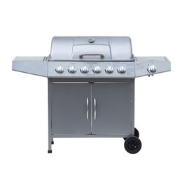 El Fuego Gasgrill 'Dayton' silbern 97 x 133 x 54 cm