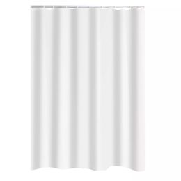 Ridder Duschvorhang Textil wei&szlig; 180 x 200 cm, Beschwerungsband