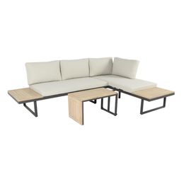 Bellavista Loungem&ouml;belset 'Cella' Aluminium beige 5-teilig