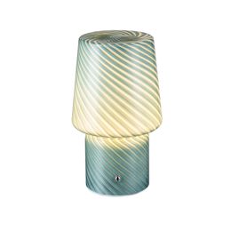 toom Akku-LED-Tischleuchte 'Luca' gr&uuml;n mit USB-Ladekabel &Oslash; 12,6 x 21,5 cm