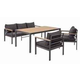 Gartenm&ouml;belset 'Lilly' f&uuml;r 5 Personen Aluminium