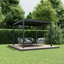 XIMAX Pergola 'Shade' dunkelgrau mit Beleuchtung 296 x 230 x 290 cm