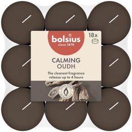 bolsius Teelicht 'True Scents' braun Oud Wood &Oslash; 11,5 x 3,1 cm