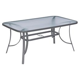 toom Gartentisch 'Annette' Stahl/Glas 97 x 69 x 154 cm