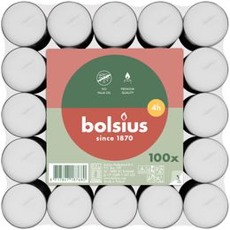 bolsius Teelicht wei&szlig; duftneutral &Oslash; 3,8 x 1,5 cm