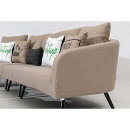 Loungem&ouml;belset 'Riviera' Aluminium beige 6-teilig