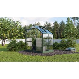 Vitavia Gew&auml;chshaus 'Planet 2500' 192,2 x 130 cm mit 3 mm Sicherheitsglas smaragdfarben