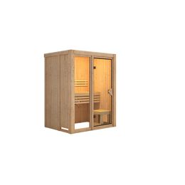 Karibu Systemsauna 'Solara 1' naturbelassen 155 x 122 x 198 cm