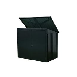 M&uuml;lltonnenbox Stahl anthrazit 158 x 134 x 101 cm