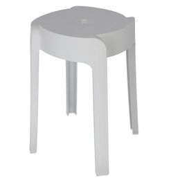 toom Badhocker 'Almas' wei&szlig; 45 cm