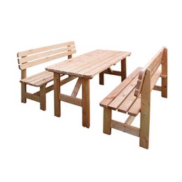 Promadino Gartenm&ouml;belset 'Summer' f&uuml;r 4 Personen Holz