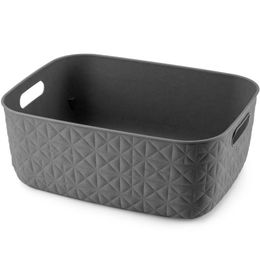 curver Aufbewahrungskorb 'Softex' dunkelgrau Gr. M 37,9 x 29,2 x 14,3 cm