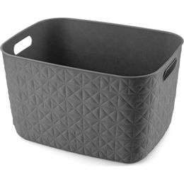 curver Aufbewahrungskorb 'Softex' dunkelgrau Gr. L 37,9 x 29,2 x 22,1 cm