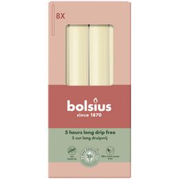bolsius Tafelkerze 'Essential' perlbeige duftneutral &Oslash; 83 x 17,6 cm