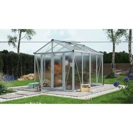 Vitavia Gew&auml;chshaus 'Zeus Comfort 8100' 266,2 x 324,2 cm mit 16 mm Hohlkammerplatten aluminiumfarben