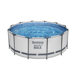 Bestway Frame-Pool-Set 'Steel Pro Max' &Oslash; 366 x 122 cm mit Filterpumpe und Sicherheitsleiter