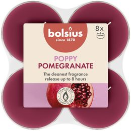 bolsius Teelicht 'True Scents Maxi' rot Granatapfelduft &Oslash; 11,5 x 4,6 cm