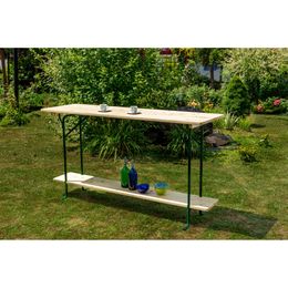 Stehtisch Holz/Metall 200 x 60 cm