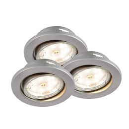 B1 LED-Einbauleuchtenset 5 W 210 lm warmwei&szlig; &Oslash; 8,6 cm 3 St&uuml;ck