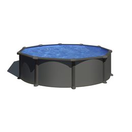 GRE Stahlwandpool-Set 'Anthracite' &Oslash; 460 &times; 132 cm