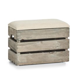 zeller Sitzbank naturfarben 40 x 29,5 x 21 cm
