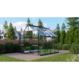 Vitavia Gew&auml;chshaus 'Meridian 2 6700' 254,4 x 254,4 cm mit 3 mm Sicherheitsglas schwarz