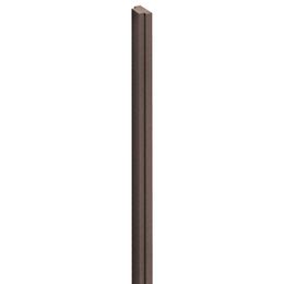 GroJa Pfostenabdeckleiste 'Solid' BPC Erdbraun 2,9 x 1,5 x 190 cm