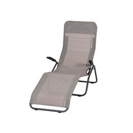 siena GARDEN Liegestuhl 'Anco' klappbar taupe 72,5 x 103,5 x 144 cm