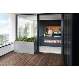 BioHort Pflanzbeet 'Belvedere MAXI 150' quarzgrau-metallic 152 x 53 x 77 cm