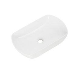 Fackelmann Aufsatzwaschbecken oval 'New York' wei&szlig; 50,5 x 12 x 31,5 cm