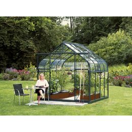 Vitavia Gew&auml;chshaus 'Diana 6700' 254,4 x 254 cm mit 3 mm Sicherheitsglas smaragdfarben