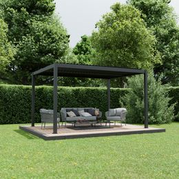 XIMAX Pergola 'Shade' dunkelgrau elektrisch 395,8 x 230 x 290 cm